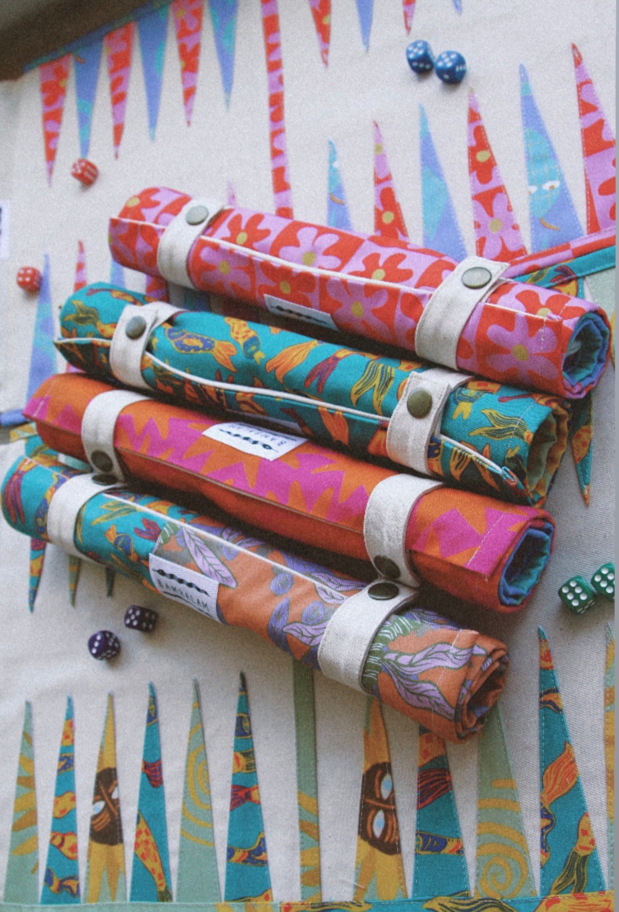 Upcycled Backgammon Boards | Handmade Fabric Boards | Bambalam ...